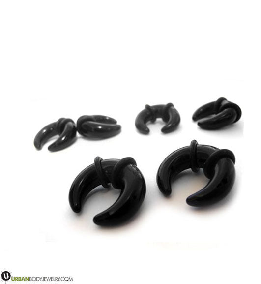 Acrylic Black Pinchers | Sold In Pairs | UrbanBodyJewelry.com