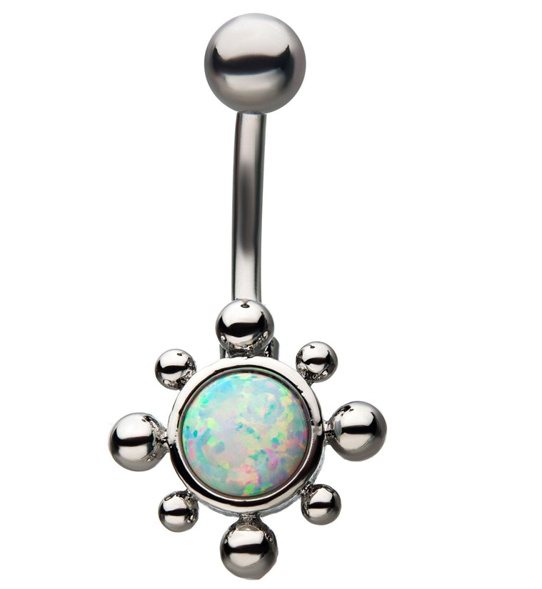 Align Opal Belly Ring | UrbanBodyJewelry.com