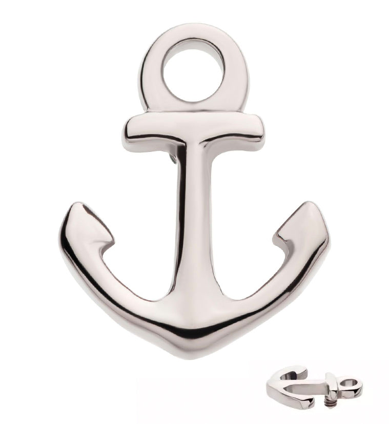 Anchor Internally Threaded Titanium Top | UrbanBodyJewelry.com