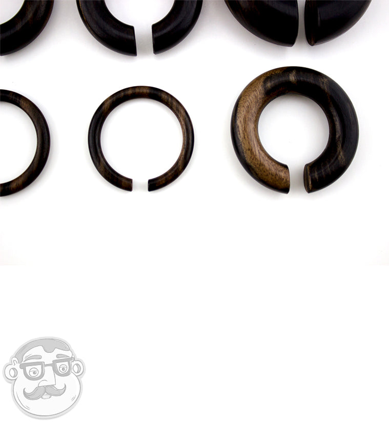 Areng Wooden Hoop Plugs | Exotic Wood Plugs | 8G - 5/8 ...