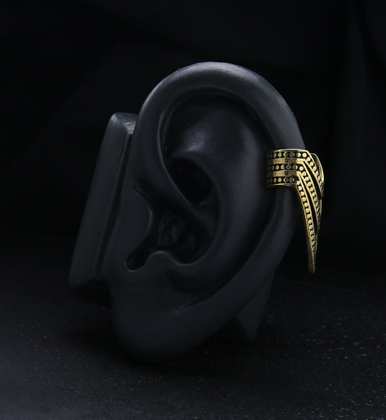 Arrow Brass Ear Cuff | UrbanBodyJewelry.com