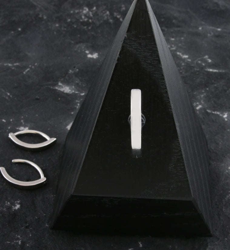 Bar Stainless Steel Hinged Belly Button Ring | UrbanBodyJewelry.com