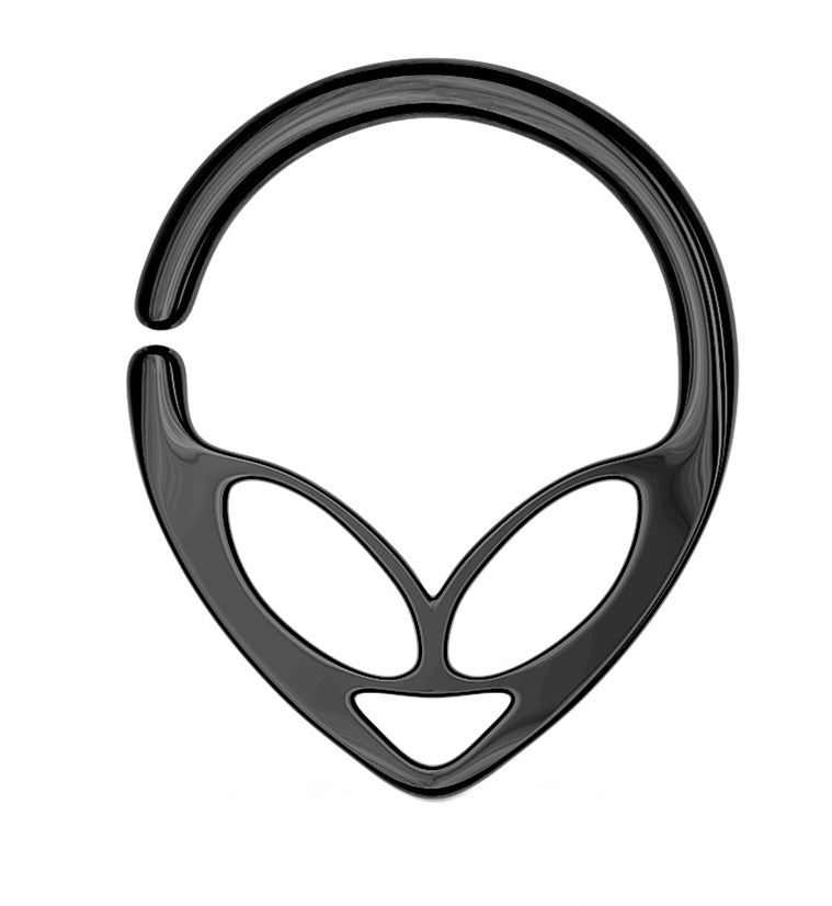 Black Alien Annealed Seamless Ring | UrbanBodyJewelry.com