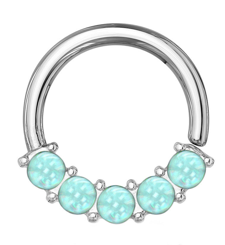 Blue Escent Seamless Ring | UrbanBodyJewelry.com