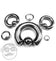 Stainless Steel Captive Ring (20 Gauge - 00 Gauge) | UrbanBodyJewelry.com