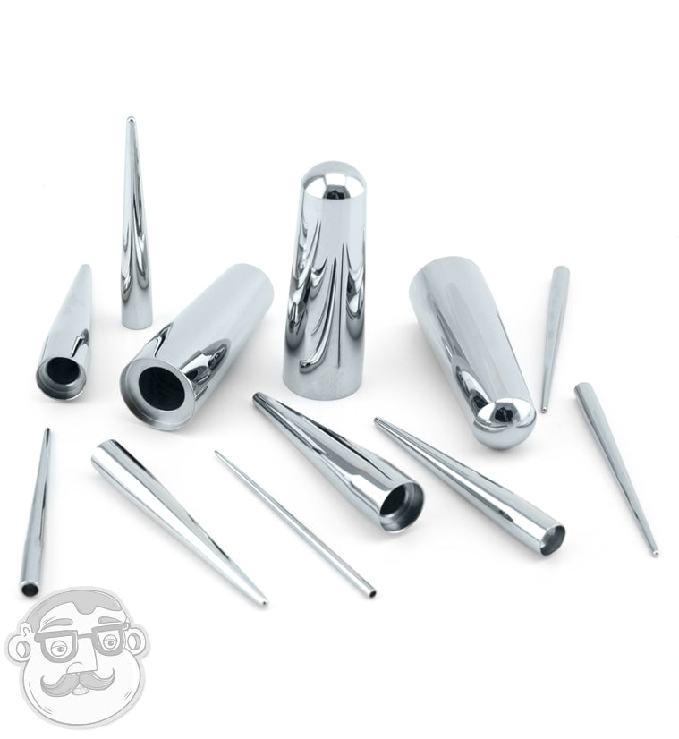 Concave Stainless Steel Taper (16G - 5/8") | UrbanBodyJewelry.com