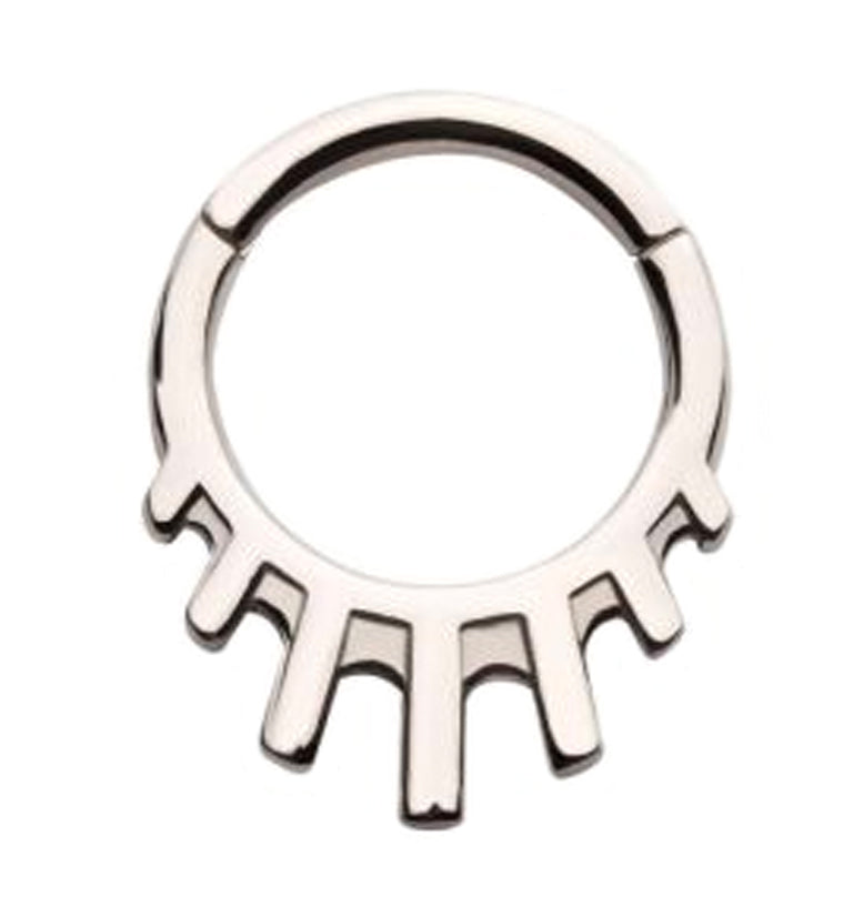 Drop Bars Hinged Segment Ring | UrbanBodyJewelry.com
