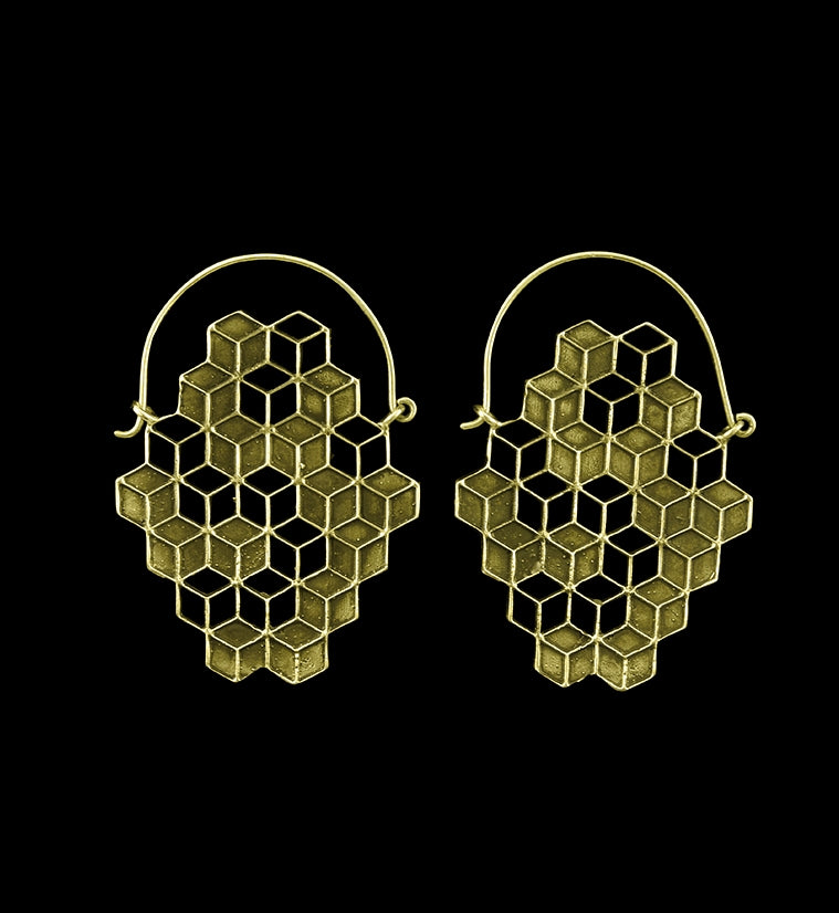 Cube Earrings / Plug Hoops | UrbanBodyJewelry.com