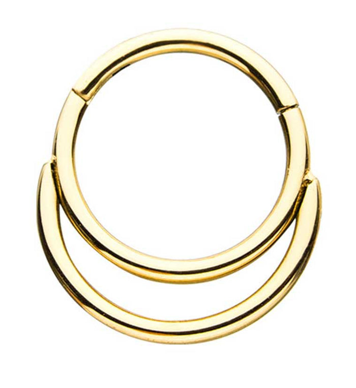 Gold PVD Excel Hinged Segment Ring