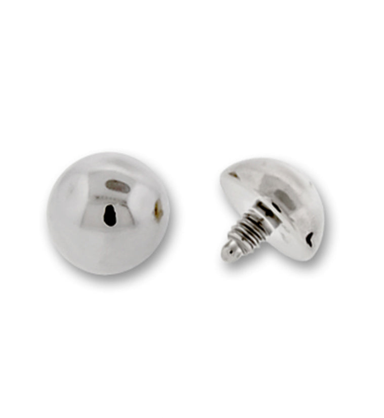16G Titanium Dome Threaded End | UrbanBodyJewelry.com