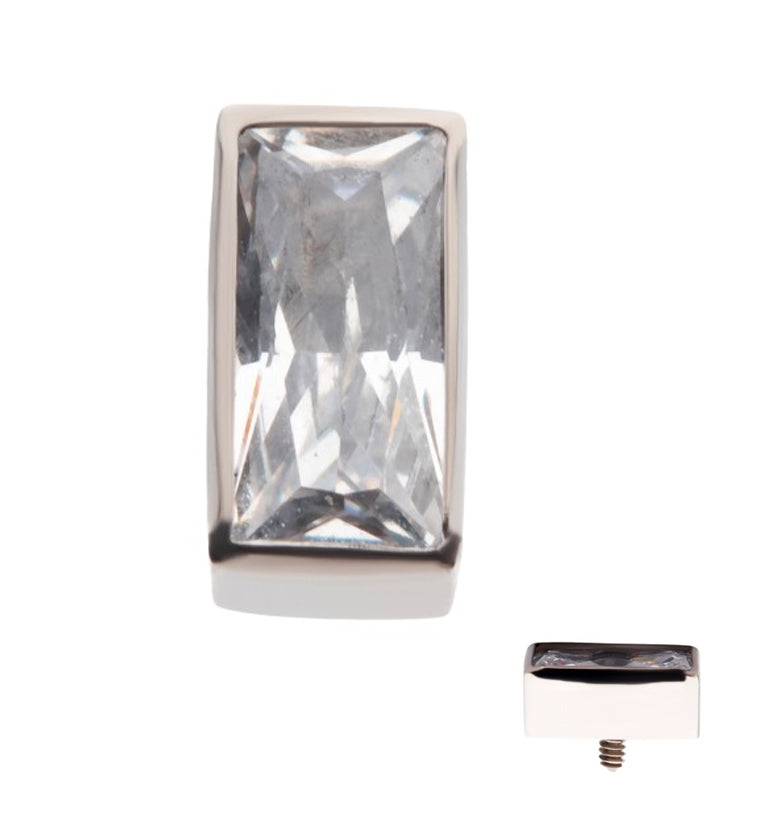 Figure CZ Titanium Internally Threaded Top | UrbanBodyJewelry.com