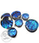 Garden Glass Plugs (2 Gauge - 1 Inch) | UrbanBodyJewelry.com