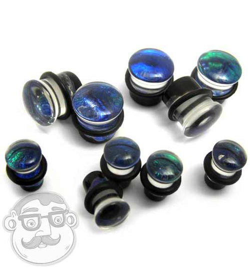 Garden Glass Plugs (2 Gauge - 1 Inch) | UrbanBodyJewelry.com