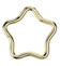 Gold PVD Star Titanium Hinged Segment Ring
