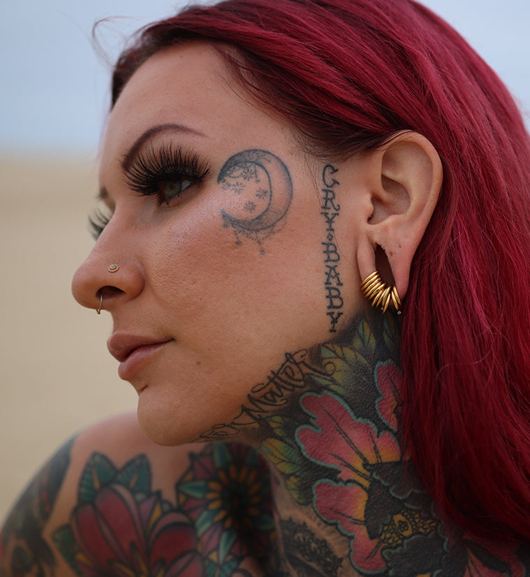 20pc Set of Gold PVD Titanium Stacked Rings