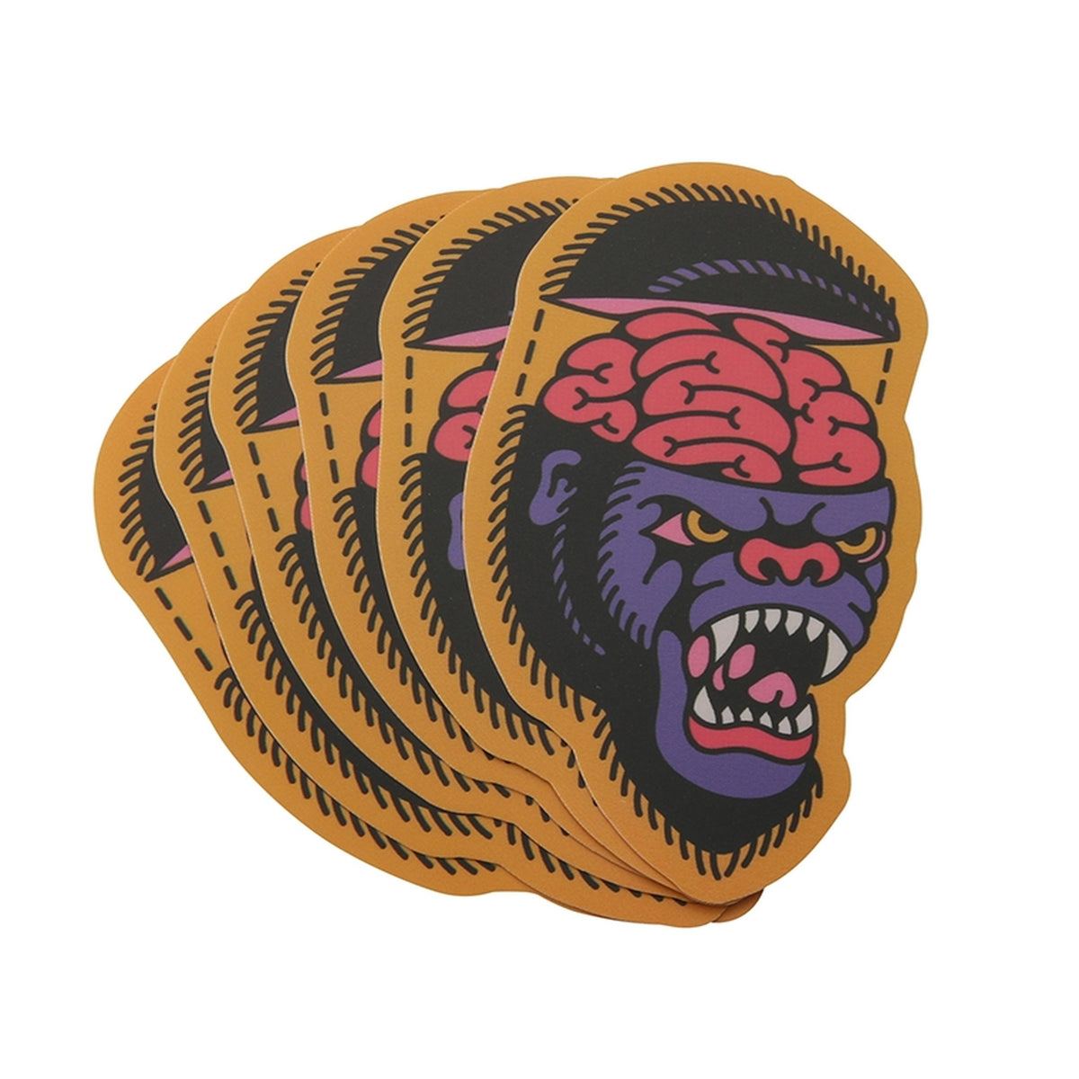Gorilla Dude Sticker Pack (4 pack) | UrbanBodyJewelry.com