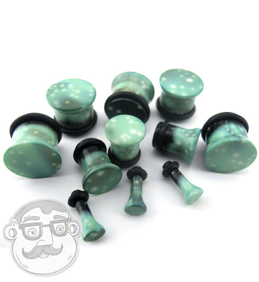 Green Cosmo Plugs Single Flare Plugs (8 Gauge - 1/2" Gauge ...