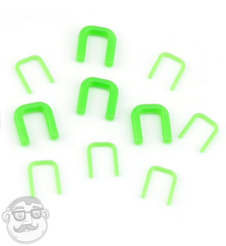 16G - 10G Green Septum Retainer | UrbanBodyJewelry.com
