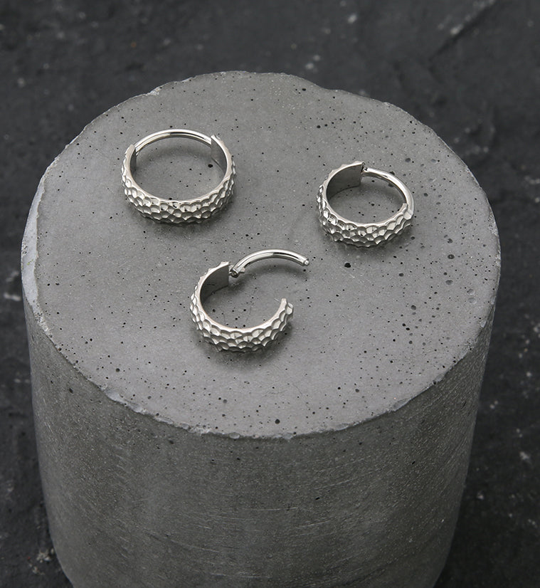 rook piercing ring silver