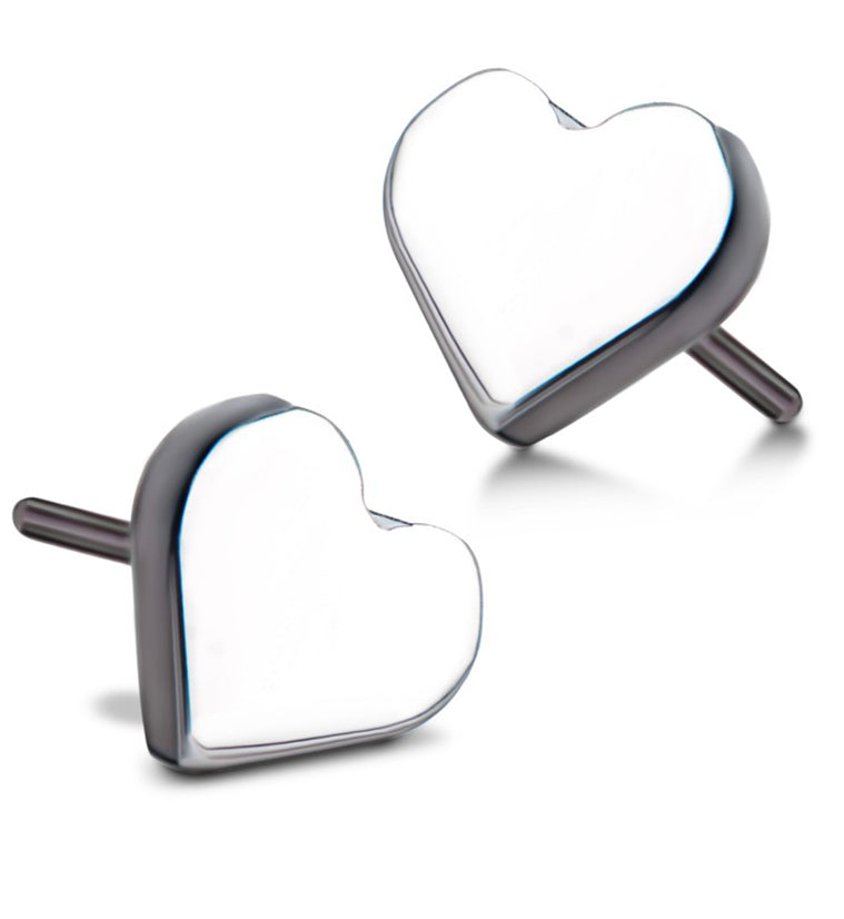 Heart Threadless Titanium Top | UrbanBodyJewelry.com