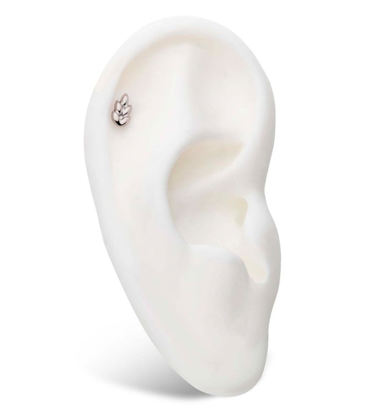 Leaflet Internally Threaded Titanium Top | UrbanBodyJewelry.com