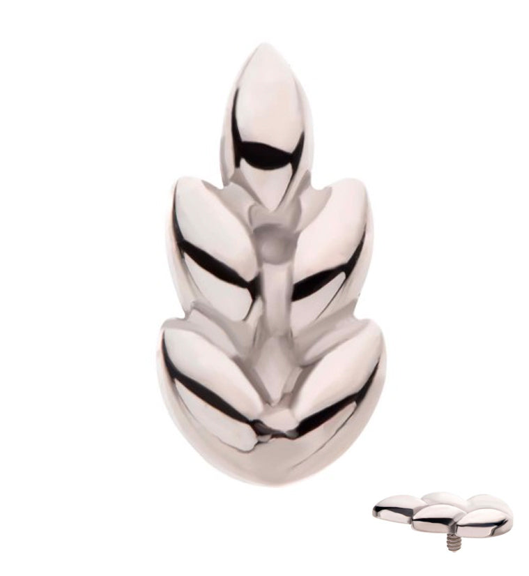 Leaflet Internally Threaded Titanium Top | UrbanBodyJewelry.com