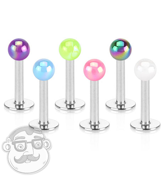 Metallic Color Top Lip Ring | 16G & 14G | UrbanBodyJewelry.com