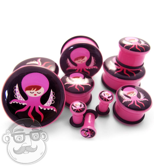 Miss Octopus Plugs (6 Gauge - 1 Inch) | UrbanBodyJewelry.com