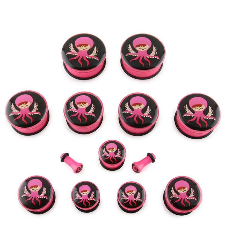 Miss Octopus Plugs (6 Gauge - 1 Inch) | UrbanBodyJewelry.com