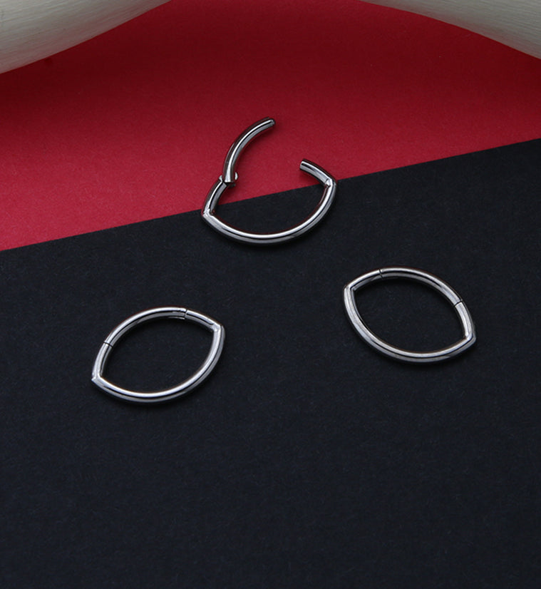 Oculus Titanium Hinged Segment Ring | UrbanBodyJewelry.com