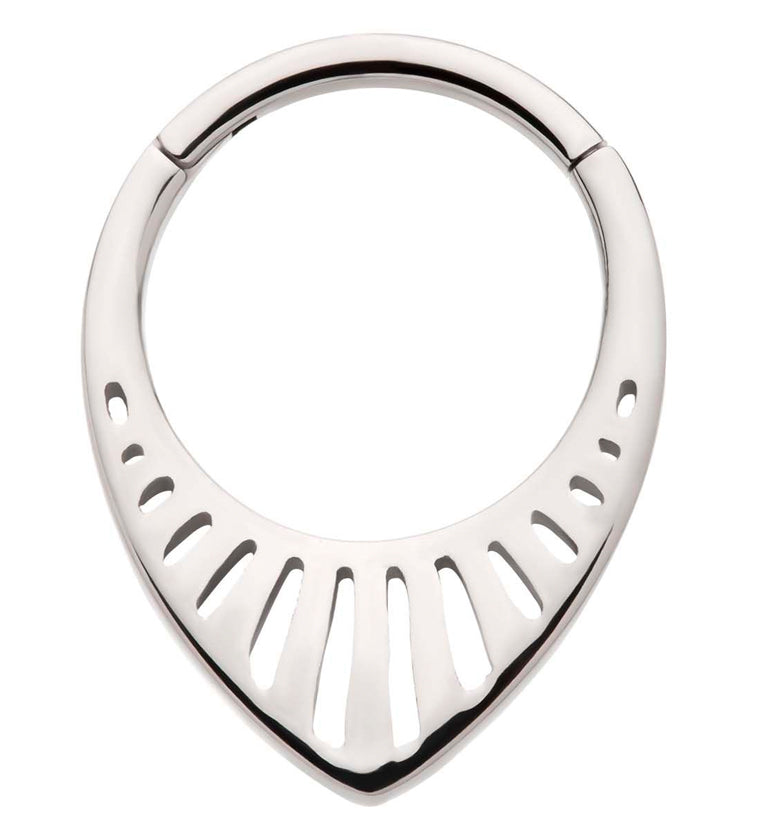 Point Cut Out Titanium Hinged Segment Ring