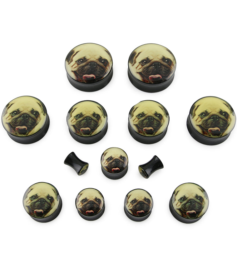 Double Flare Acrylic Pug Plugs (2G - 24mm) | UrbanBodyJewelry.com