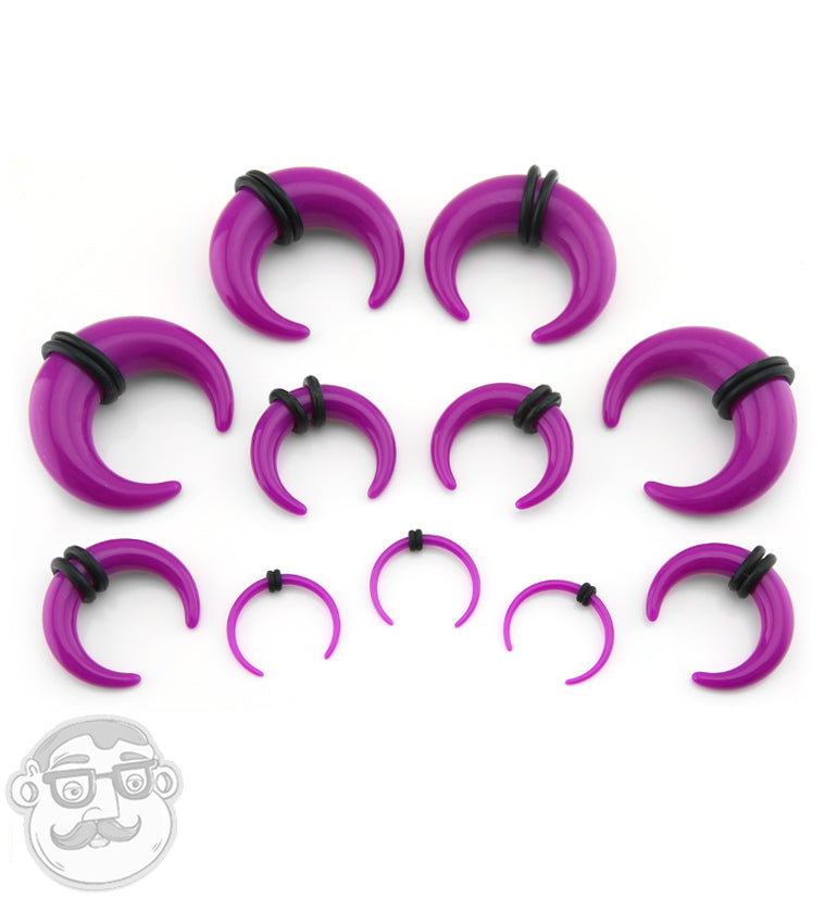 Purple Pinchers Plugs (14 Gauge - 00 Gauge) | Purple Ear Gauges ...