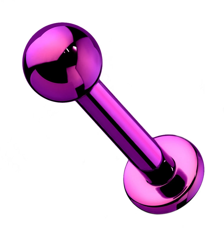 Purple PVD Titanium Labret