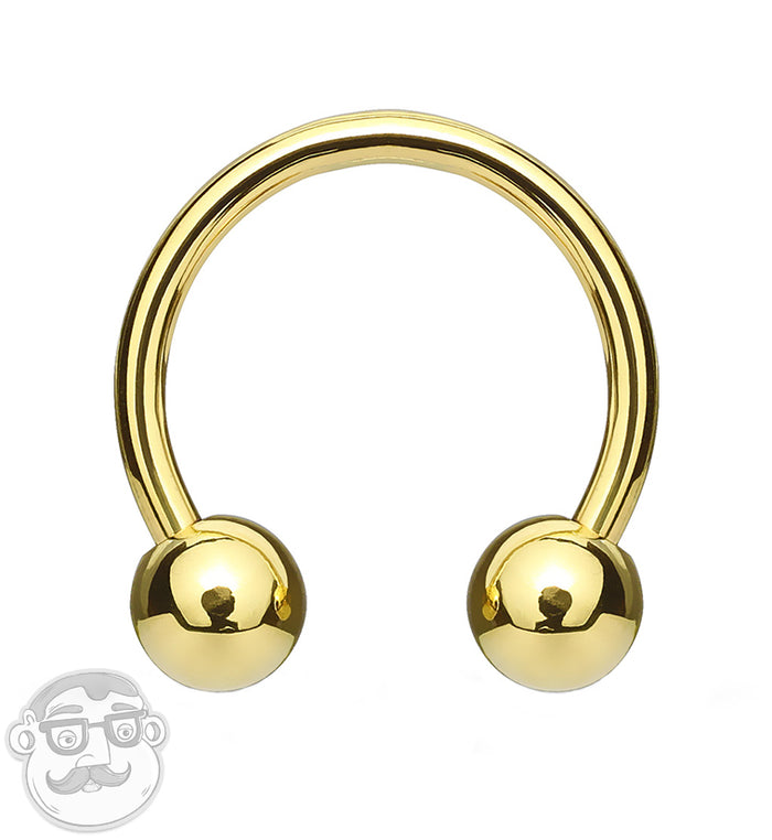 Gold PVD Circular Barbell
