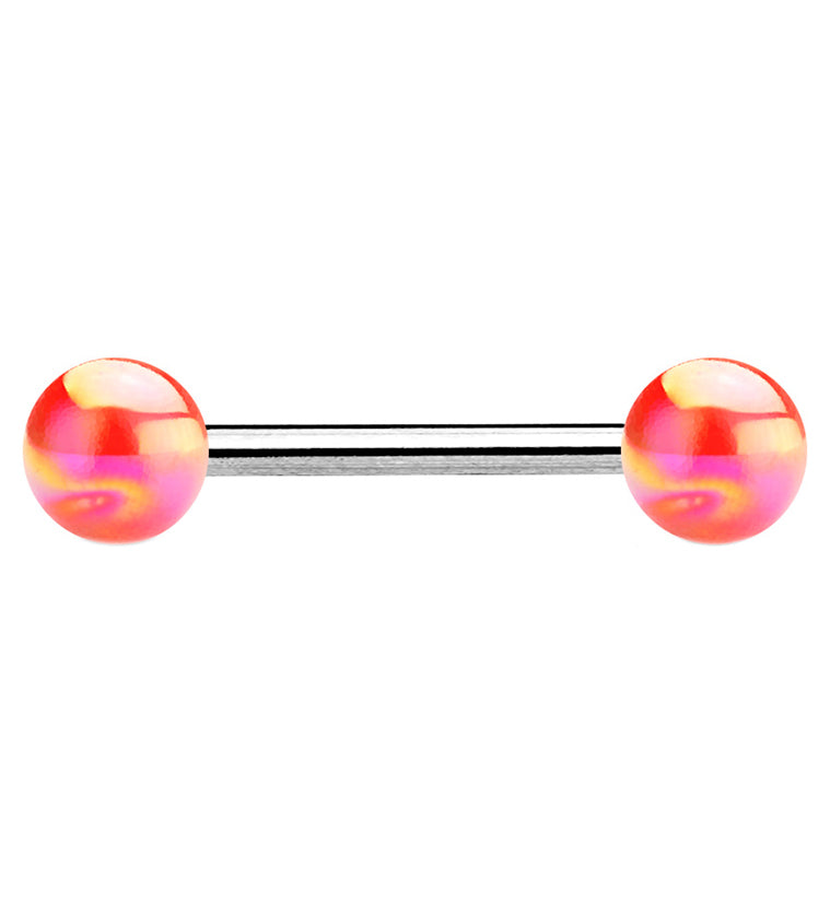 Red Luminescent Barbell (14 Gauge) | UrbanBodyJewelry.com