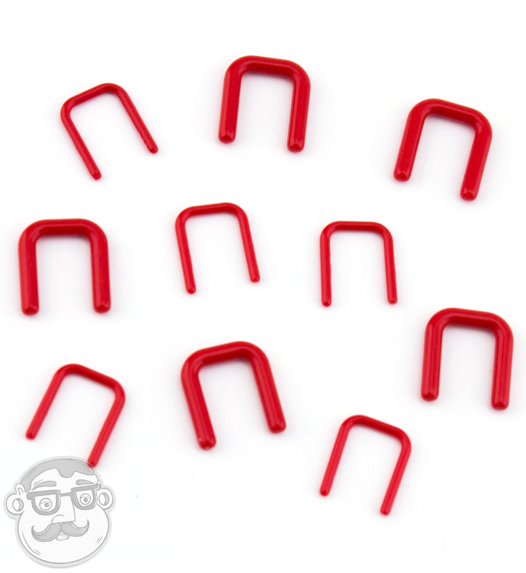 16G - 10G Red Septum Retainer | UrbanBodyJewelry.com