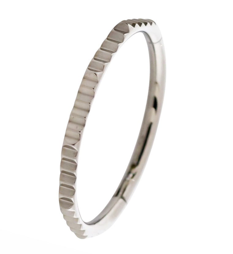 Ridge Titanium Hinged Segment Ring | UrbanBodyJewelry.com