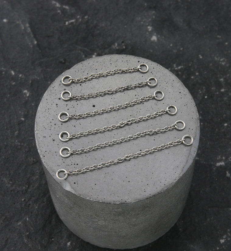 Rolo Titanium Nose & Cartilage Piercing Chain | UrbanBodyJewelry.com