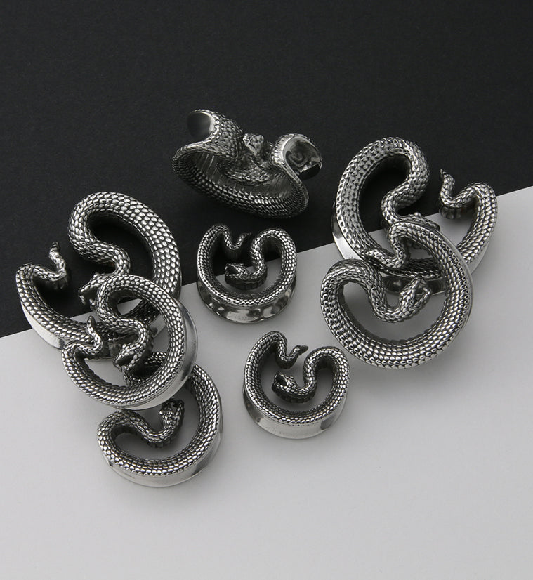Snake Stainless Steel Saddles | UrbanBodyJewelry.com
