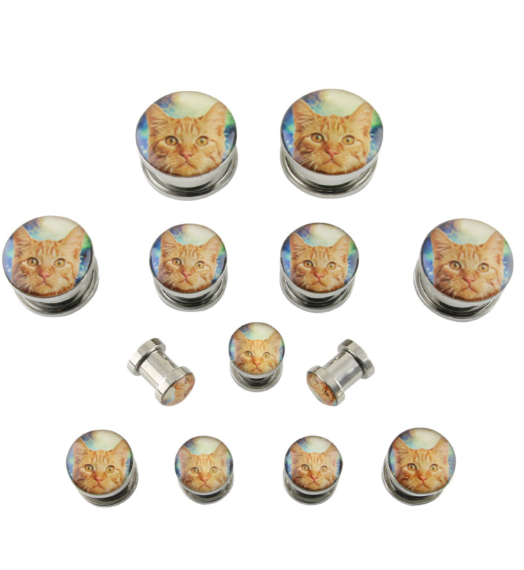 Space Cat Plugs (2 Gauge - 3/4") | UrbanBodyJewelry.com