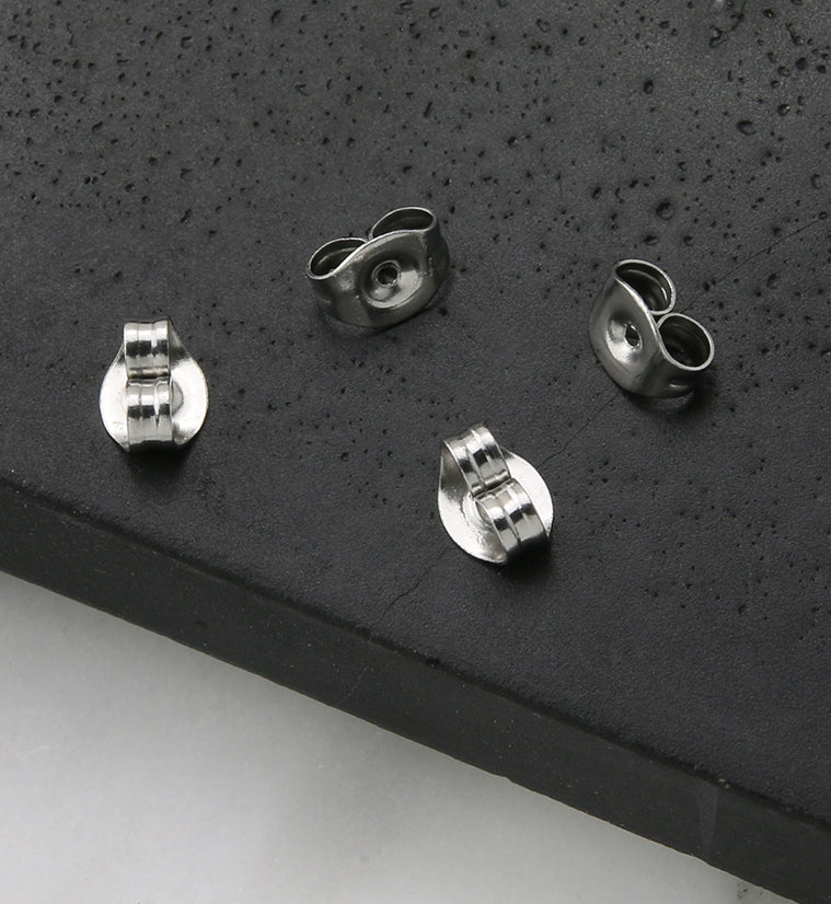 Stainless Steel Butterfly Backs | UrbanBodyJewelry.com