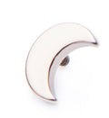 Titanium Crescent Moon Threaded End | UrbanBodyJewelry.com
