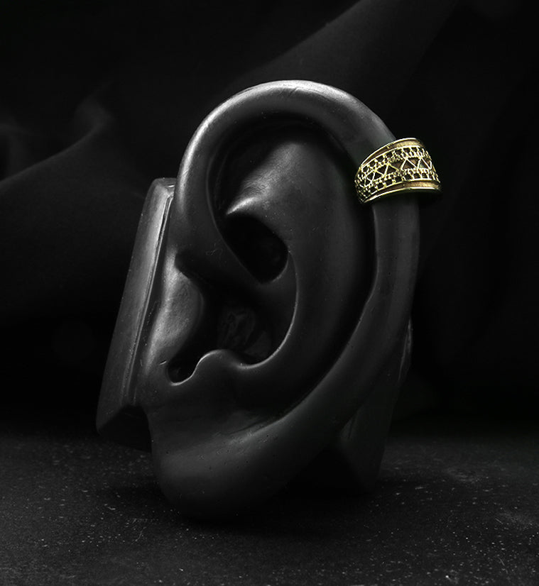 Tribal Brass Ear Cuff | UrbanBodyJewelry.com