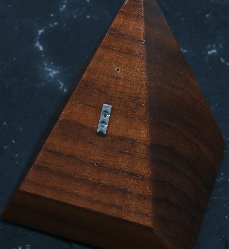 Triple Poly Stud Threadless Titanium Top | UrbanBodyJewelry.com